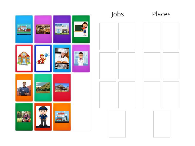 Jobs and places - Group sort