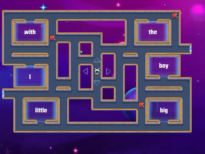 Sight word reading Level 1 lessons 1-30 Edmark - Maze chase