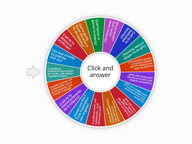 Ice Breaker - Spanish - Spin the wheel