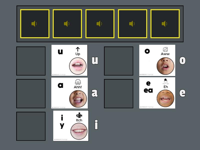 Short Vowels - Une las parejas
