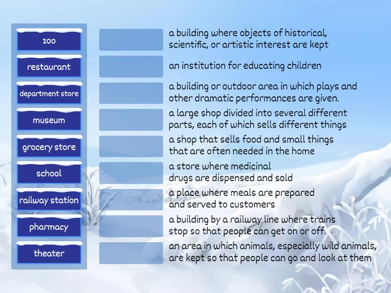 Warm-up Lesson 13 - Match up
