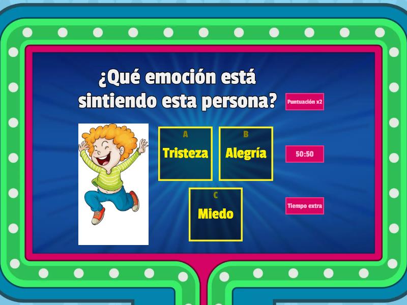 Identificación de emociones - Gameshow quiz
