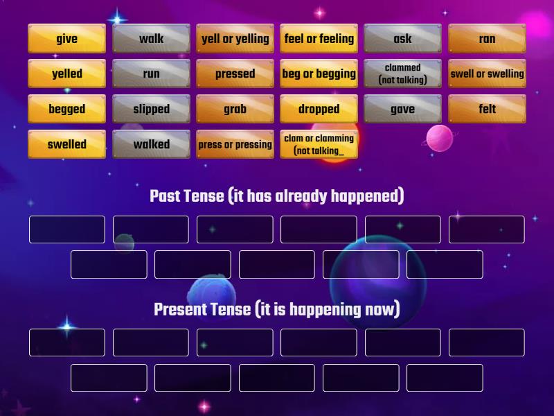 CCVC Past and present tense sorting (Drop It! -CCVC-That Dog Series ...