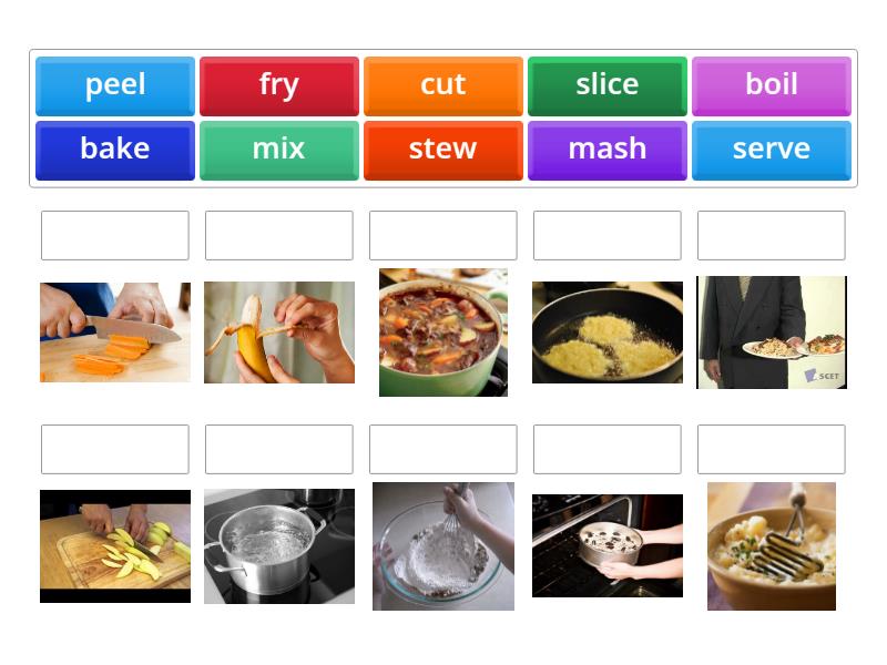 Different ways of cooking - Match up