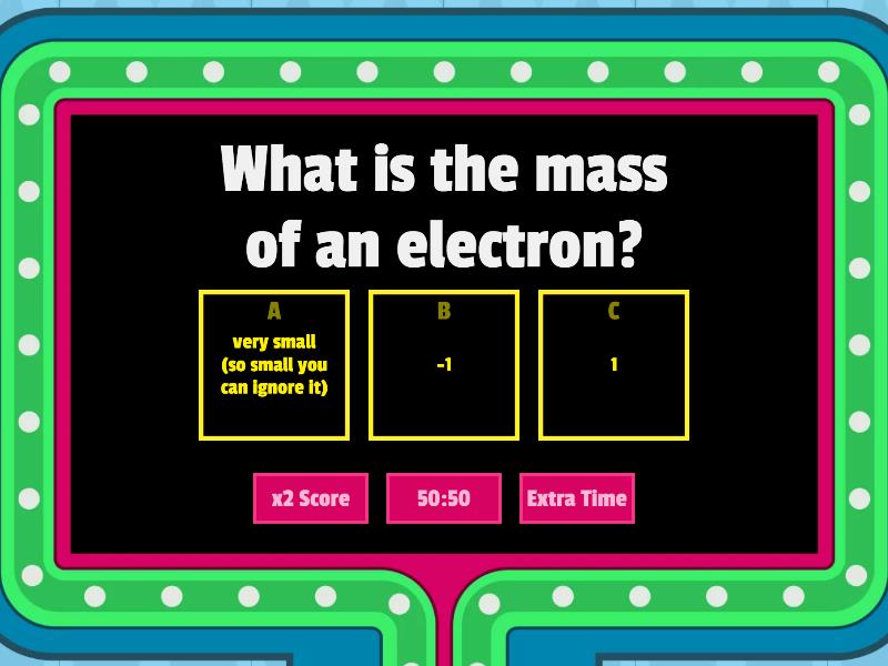 Game Show Atomic Structure Review - Gameshow quiz