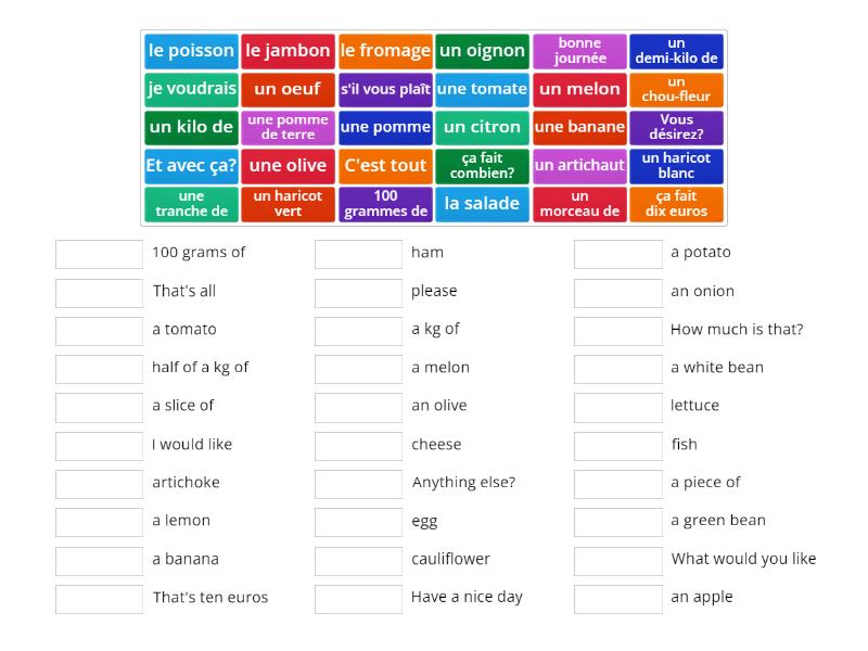 Et avec ça? - Match up