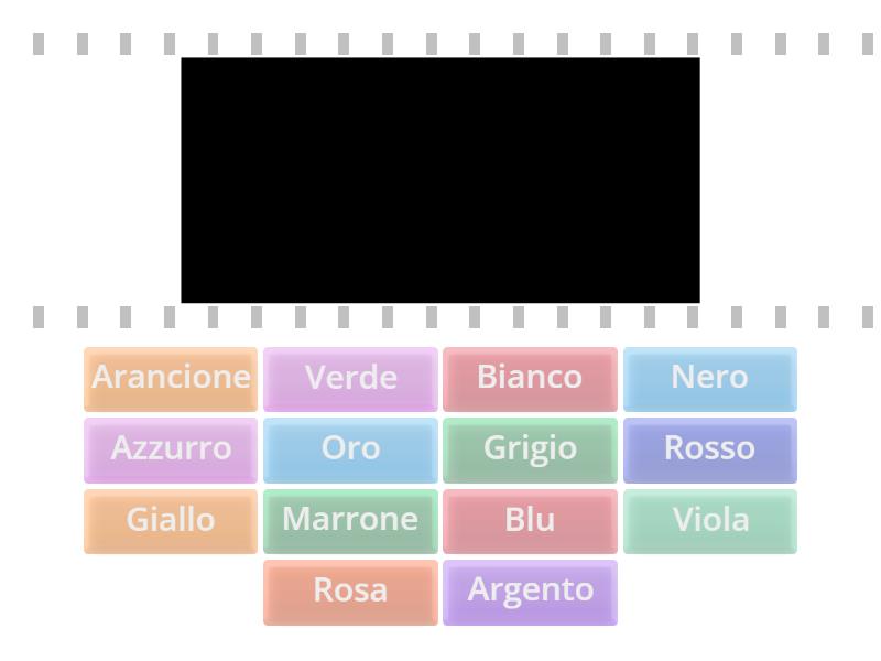I Colori: Immagini e italiano - Find the match