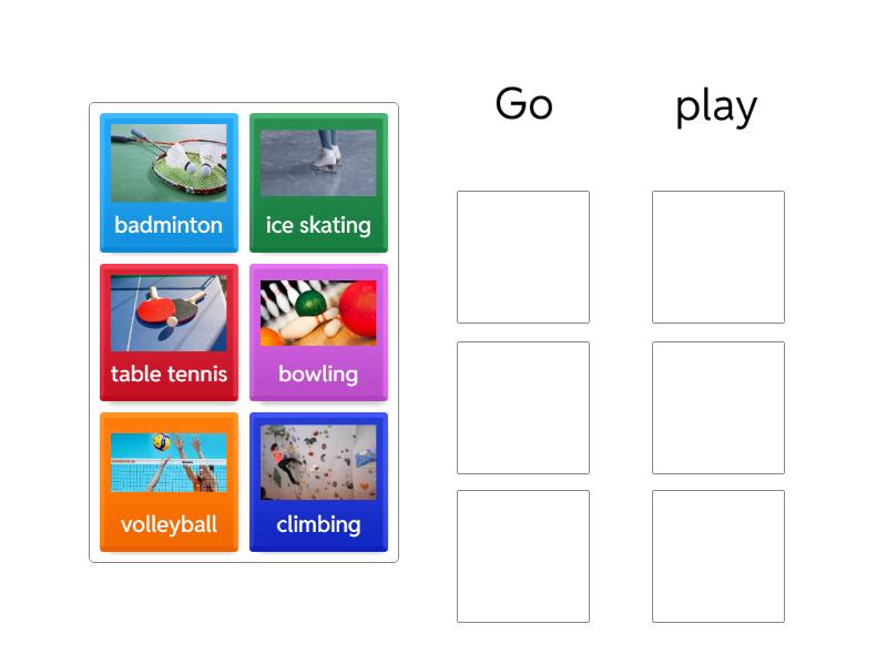 Matching Rainy Day activities - Group sort