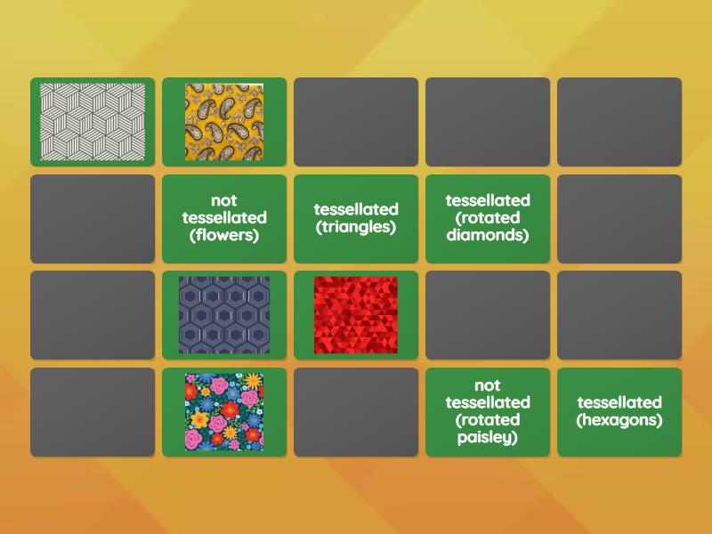 Tessellated Or Not Tessellated Matching Pairs 