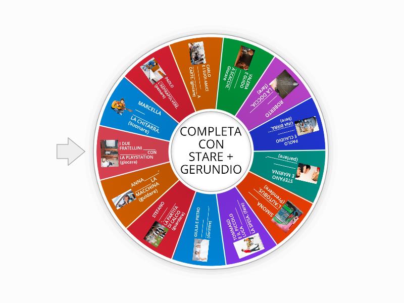 STARE + GERUNDIO 1 - Rueda aleatoria