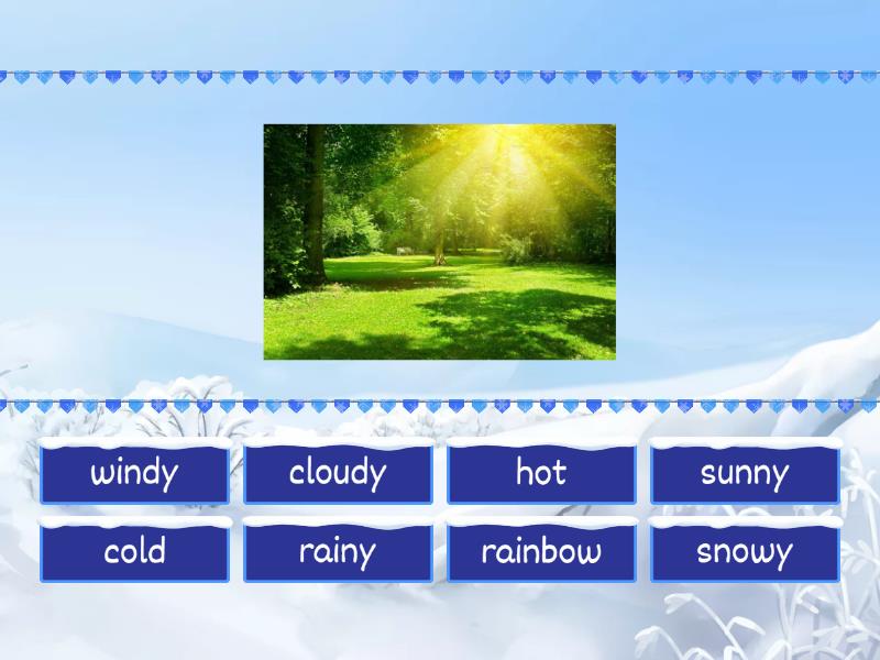 power up 2 unit 6 Weather - Find the match