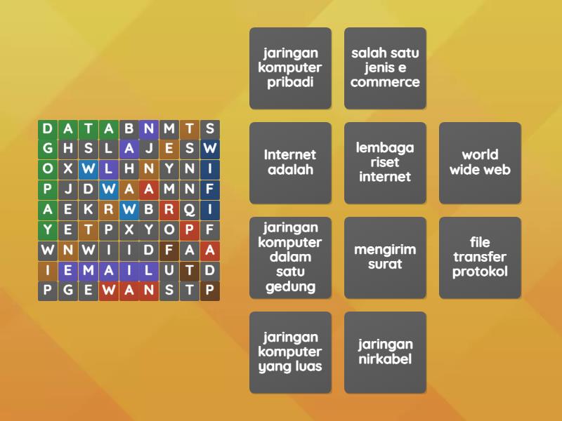 internet - Wordsearch