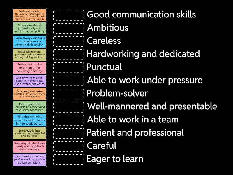 Interview traits matching - Match up