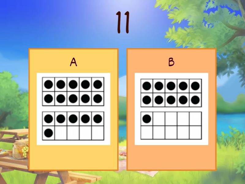 Teen Number Ten Frame Match V1 - Quiz