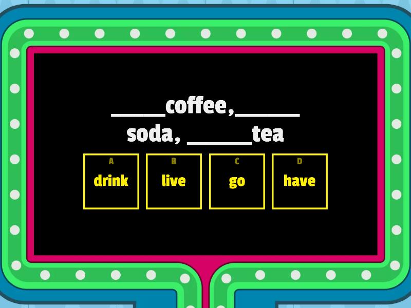 GUESS THE VERB - Unit 5A - Common verbs - Gameshow quiz