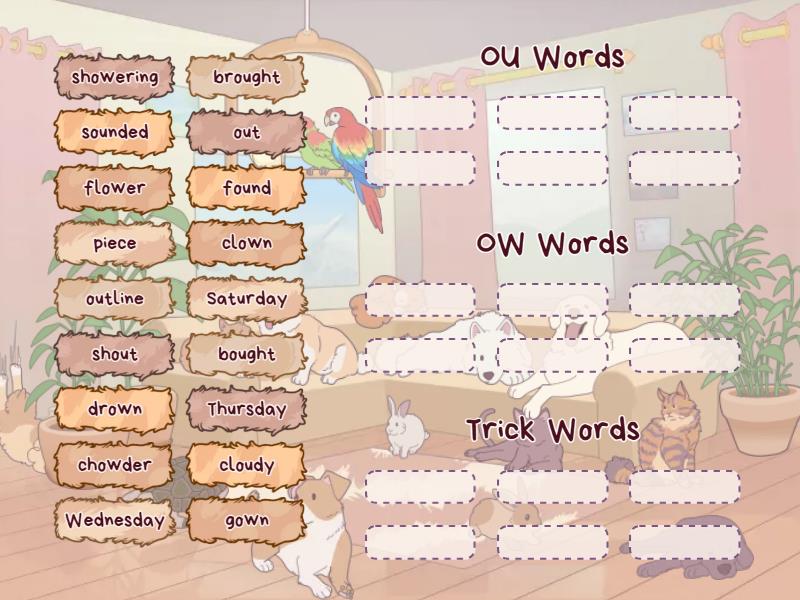 Fundations Unit 14 Sort - Group sort