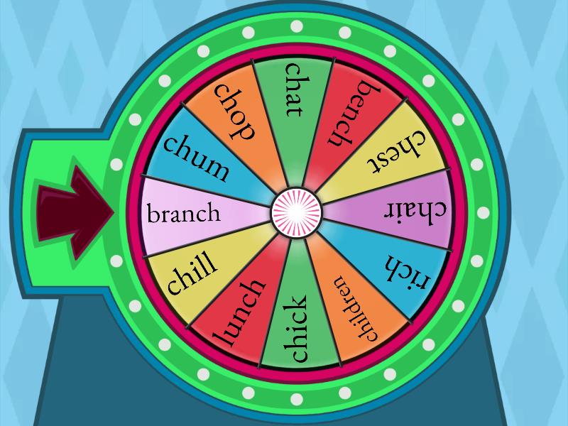 Digraph ch. Reading - Spin the wheel