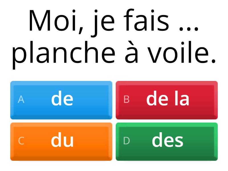 Unité 4 Leçon 2 - Quiz