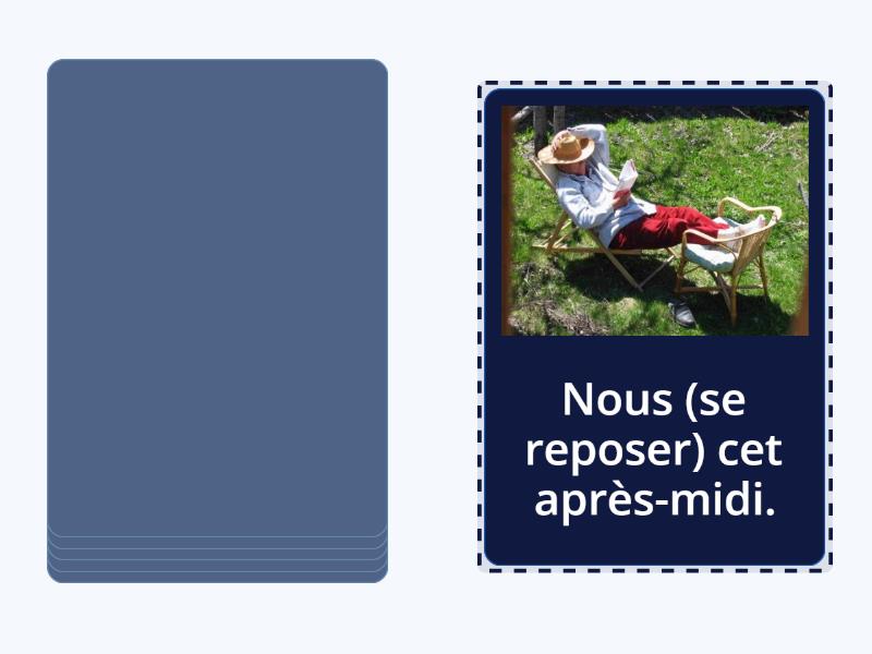 Les verbes pronominaux au présent - Speaking cards