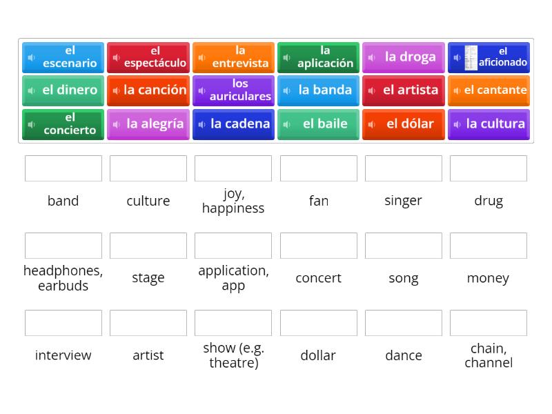 Higher Music Nouns Part 1 - Match up