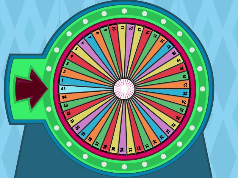 Ruleta 45 Números - Rueda aleatoria