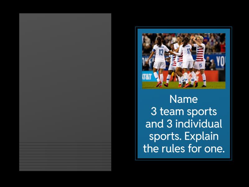 PI2 Sport speaking - Speaking cards