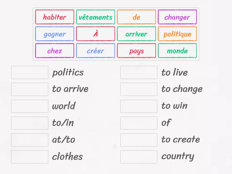 Year 7 Lesson 47 - Match up