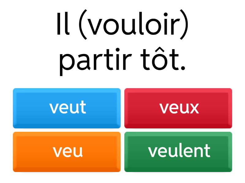 Vouloir-devoir-pouvoir - Quiz