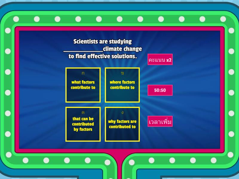 GRAMMAR REVIEWS - Gameshow quiz