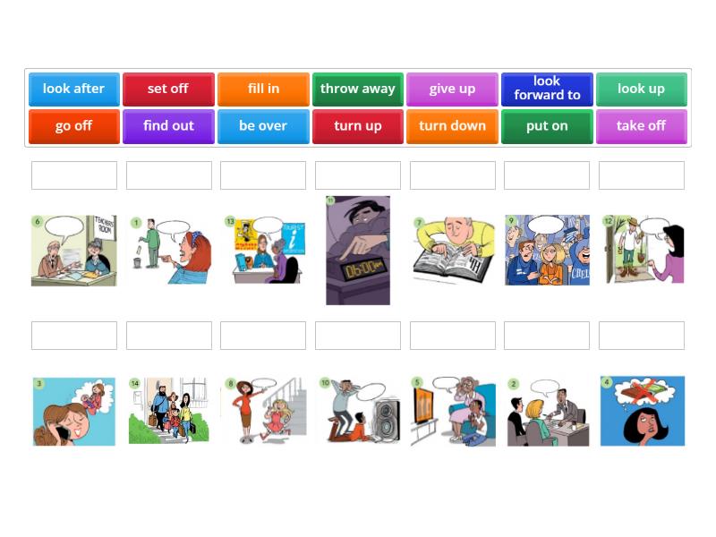 phrasal verbs - Match up
