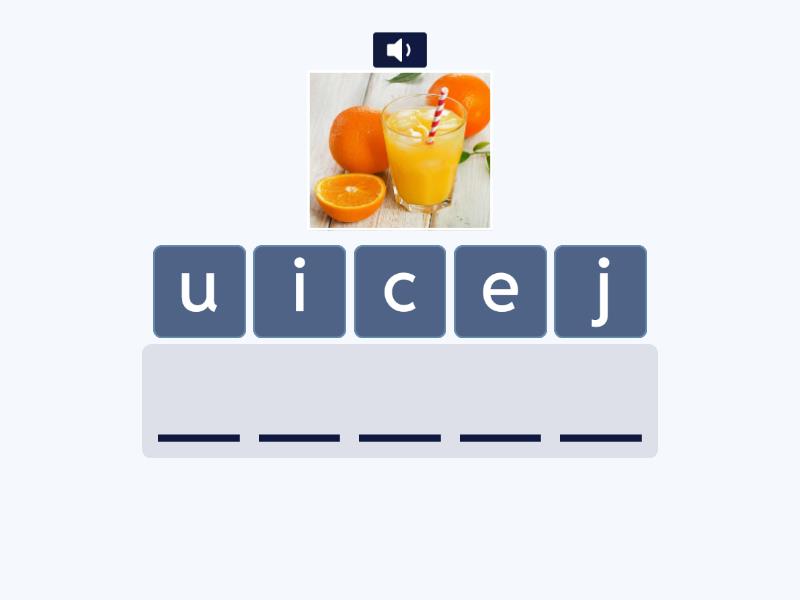 TT 1 U6 Food - Anagram