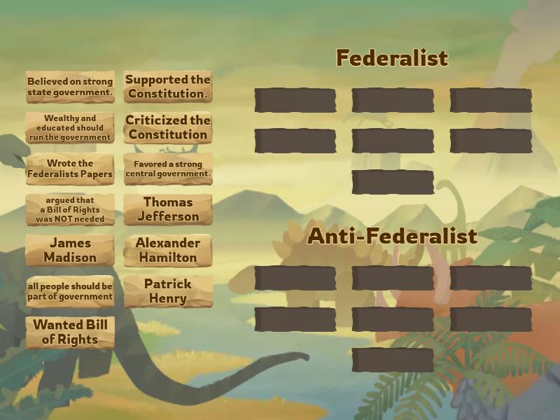 3.Federalist vs. Anti-Federalist - Group sort