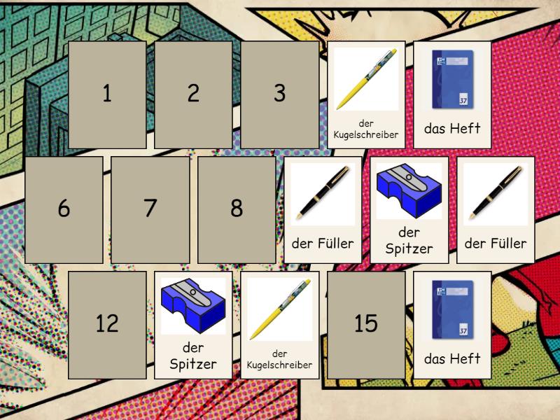 Bruno und Ich 1 L.10 Schulsachen - Memory