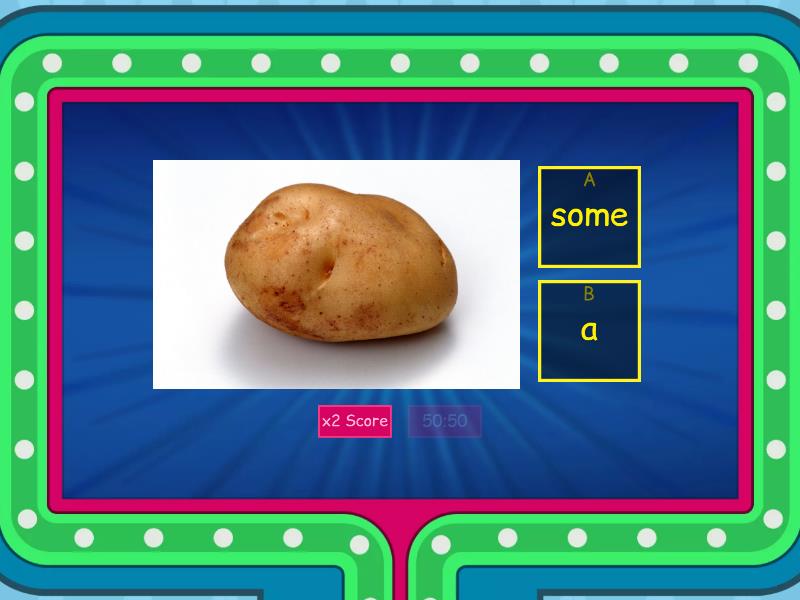 KB2 U6 grammar a/some - Gameshow quiz