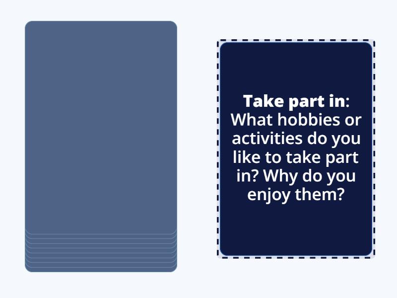 Hobbies Speaking B1.3 - Speaking cards