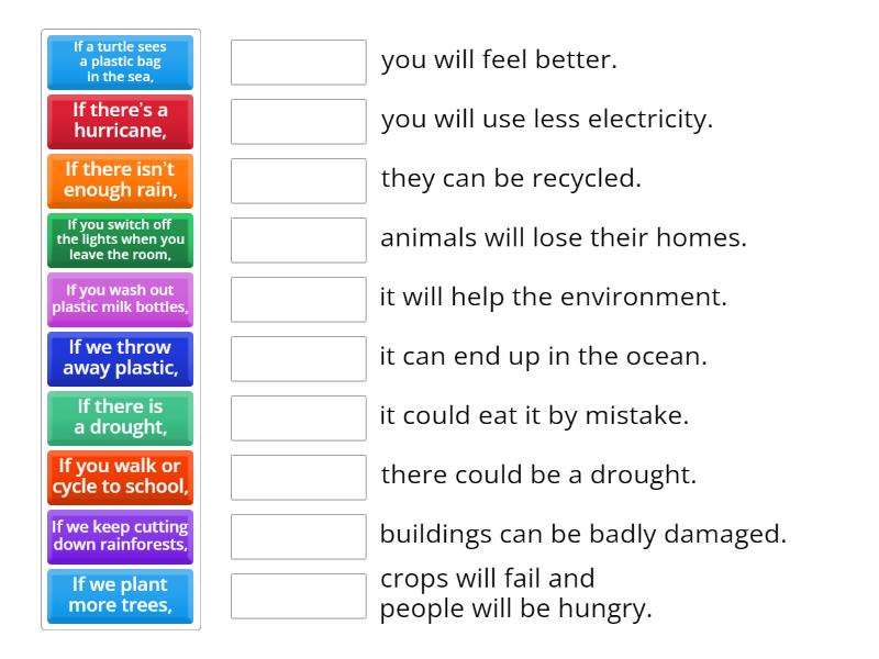 PP5 - The Environment - If conditionals - matching - Match up
