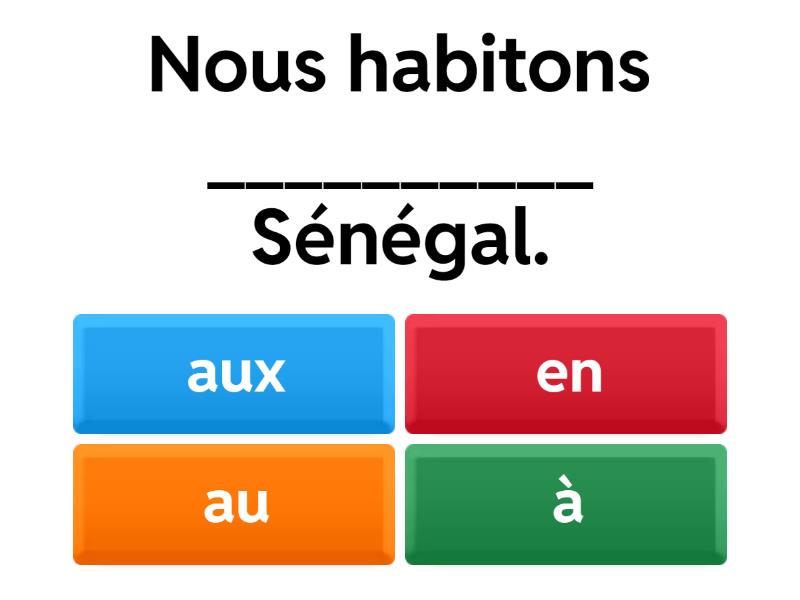 08.VERBES ALLER, HABITER et VENIR - Cuestionario