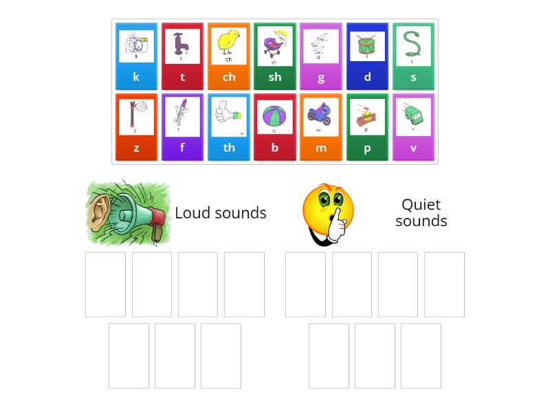 Loud and Quiet sound sorting - Group sort