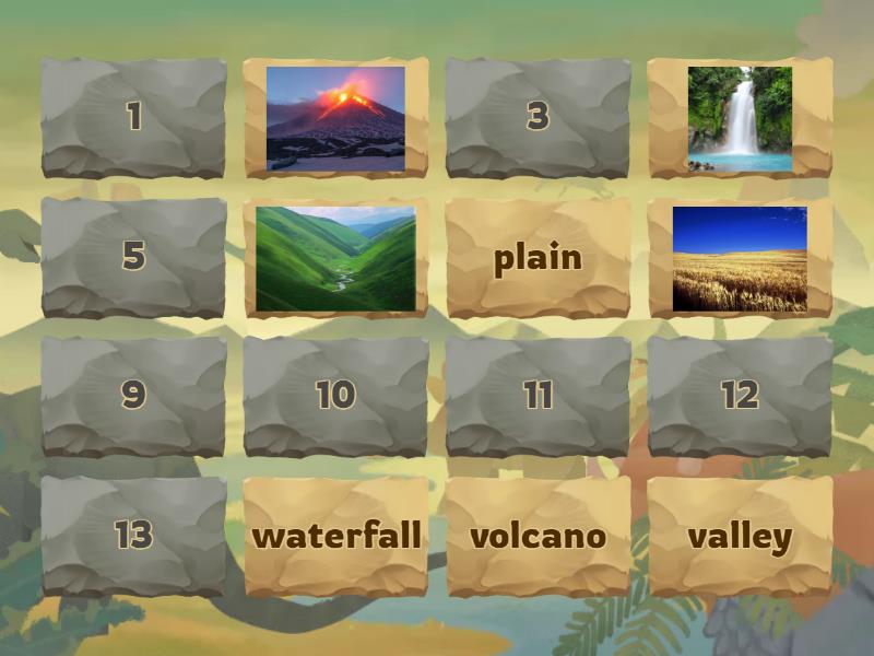 Landforms Match - Matching pairs