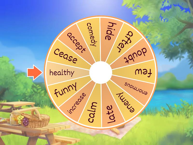 Antonyms - Spin the wheel