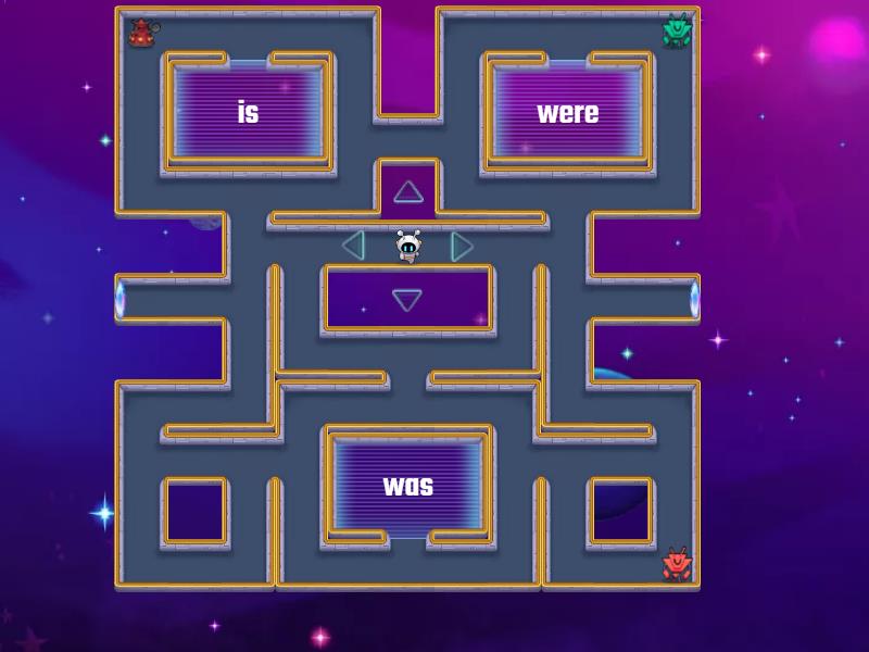The past simple tense - Maze chase