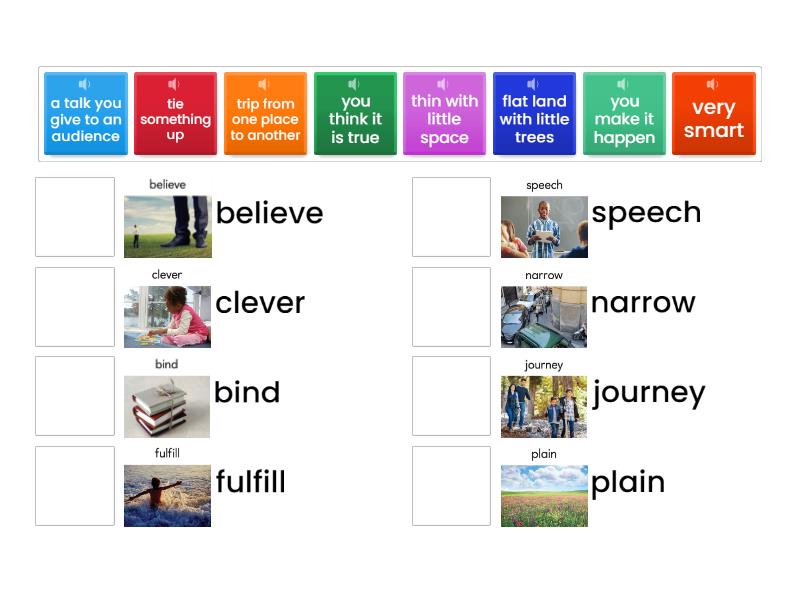 HMH Vocabulary (Hollywood Chicken) - Match up