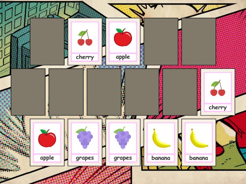 Fruits Memory (4) - Matching pairs