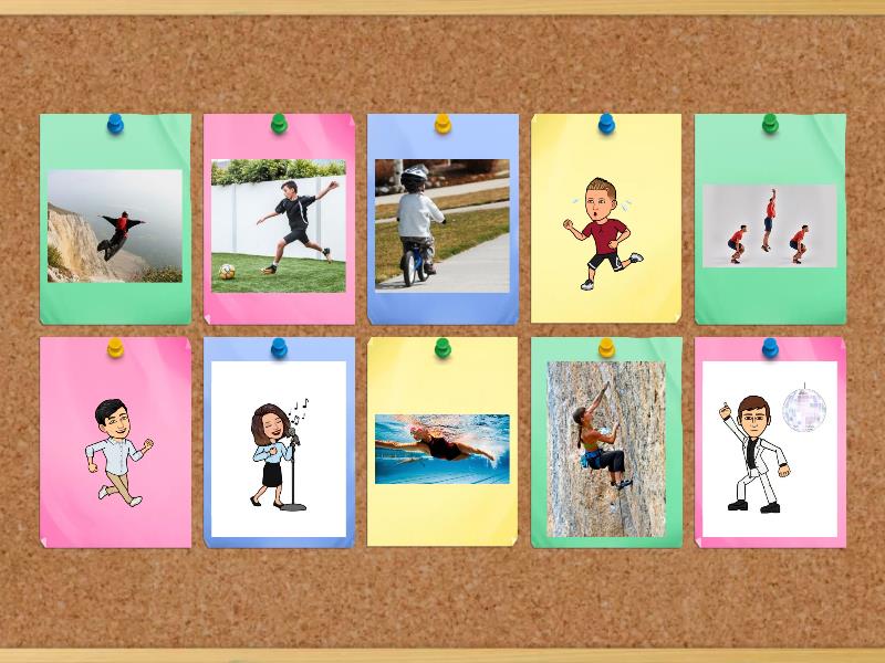 Action verbs - Flip tiles