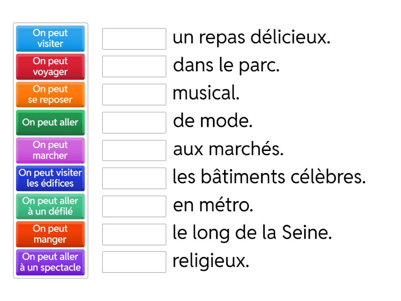A Paris... - Match up