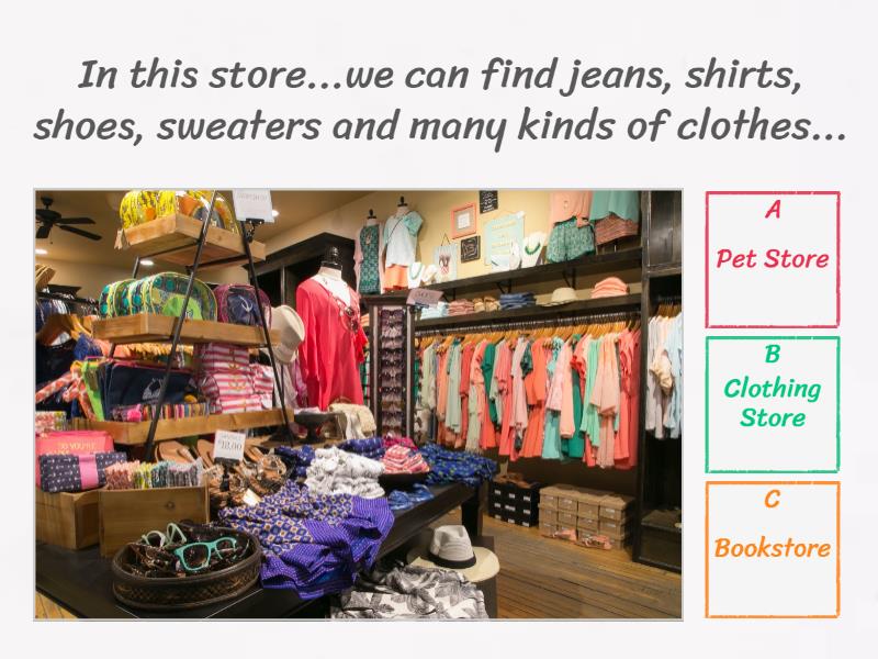 Stores vocabulary - Quiz