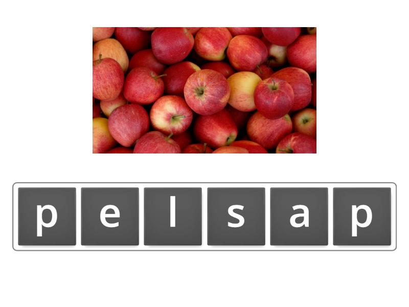 Fruit and vegetables - Anagram