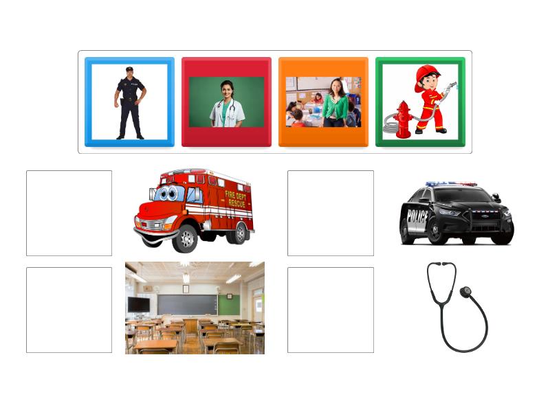 Community Helpers - Match up