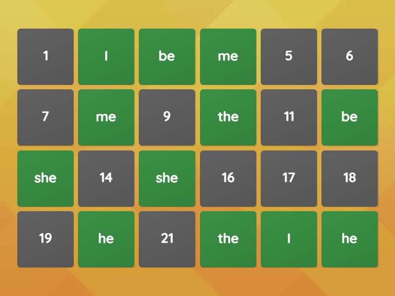 Blue Tricky Words - Matching pairs