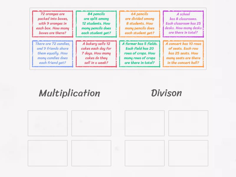 Identifying and Solving Multiplication and Division Word Problems ...